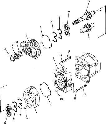 Китай 705-52-40100 705-52-40001 705-32-37740 Для бульдозера Komatsu D375-5 Гидравлический главный насос Оригинальное рабочее оборудование насос продается