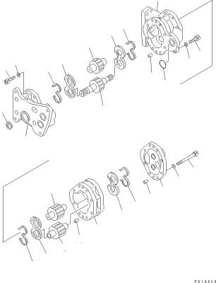 China 704-71-44060 Voor Komatsu Bulldozer D375A-6 D375A-5 Hydraulische hoofdpomp Te koop