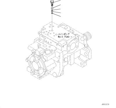 China 708-1H-00260 708-1H-01260 Voor Komatsu Bulldozer D375A-6 D375A-6R Hydraulische hoofdpomp Te koop