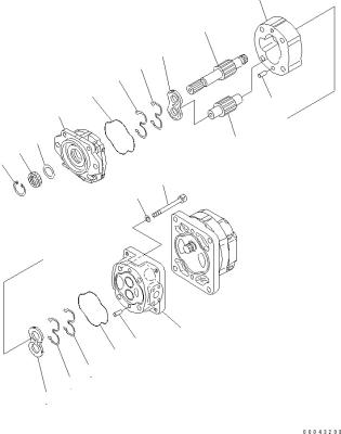 China 705-52-30A00 705-14-32731 Voor Komatsu Bulldozer D155A-6 D155AX-6 Hydraulische pomp Kolvenpomp Naverkoop Te koop
