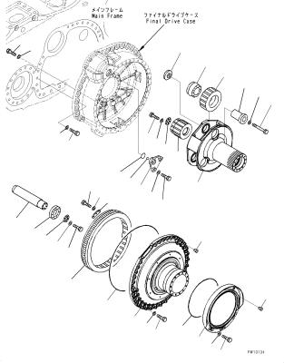 중국 17M-27-00410 17M-27-00252 17M-27-00251 Komatsu 불도저 D275A-5R 여행 어셈블리 최종 드라이브 여행 모터 원본 판매용