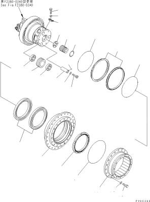 중국 11Y-27-40200 11Y-27-40202 11Y-27-40102 코마쓰 볼도저 D37EX-23 D37PX-23의 최종 드라이브 판매용