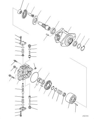 China 708-7F-00050 708-7F-11130 708-7L-04180 Voor Komatsu D65EX-18EO D65EXI-18EO D65PX-18EO D65WX-18E0 Bulldozer Hydraulische HSS-pomp Te koop