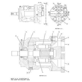 China 1902279 CA1902279 1902279 0R-0912 Voor CAT 784C 785C TRACTOR TRUCK Hydraulische hoofdpomp zuigerpomp pomp ASSY PUMP GP-PISTON Naverkoop Hoogwaardige originele Te koop