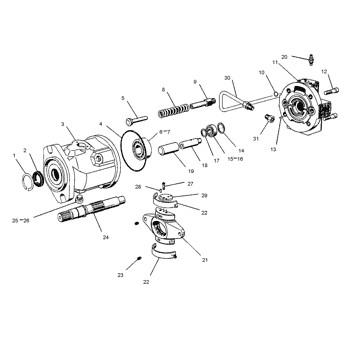China 1003259 CA1003259 0R9645 100-3259 Voor CAT 416B 426B 428B 436B 438B Backhoe Loader Hydraulische hoofdpomp Kolvenpomp Pomp ASSY POMP GP-PISTON Naverkoop Hoogwaardige originele Te koop
