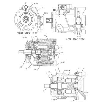 China 1052156 CA1052156 105-2156 Voor CAT 416C 426C 428C Backhoe Loader Hydraulische hoofdpomp Kolvenpomp Pomp ASSY Pump GP-PISTON Naverkoop Te koop