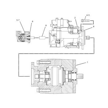 China 1671153 CA1671153 167-1153 0R7985 Voor CAT 966G 966G II 972G 972G II WELLOADER Hydraulische hoofdpomp Kolvenpomp Pomp ASSY POMP GP-PISTON Naverkoop Te koop