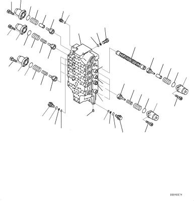China Hydraulische Hauptsteuerventile Baumaschinenteile Nachrüstwaren Original 709-14-11520 Für Komatsu PC1250LC-8 PC1250-8 PC1250SP-8 PC1250-8R Bagger zu verkaufen