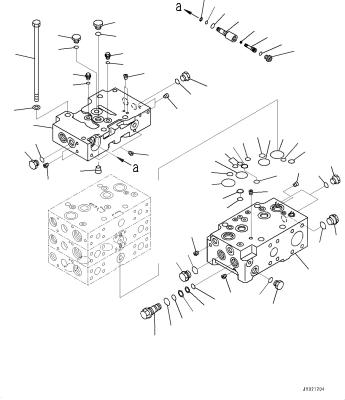 Cina 723-44-13801 723-46-00931 Per Komatsu WA470-8 480-8 470-8EO Caricatori di ruote Valvole idrauliche di controllo principale Parti di macchinari da costruzione Mercato di ricambio Alta qualità Originale in vendita