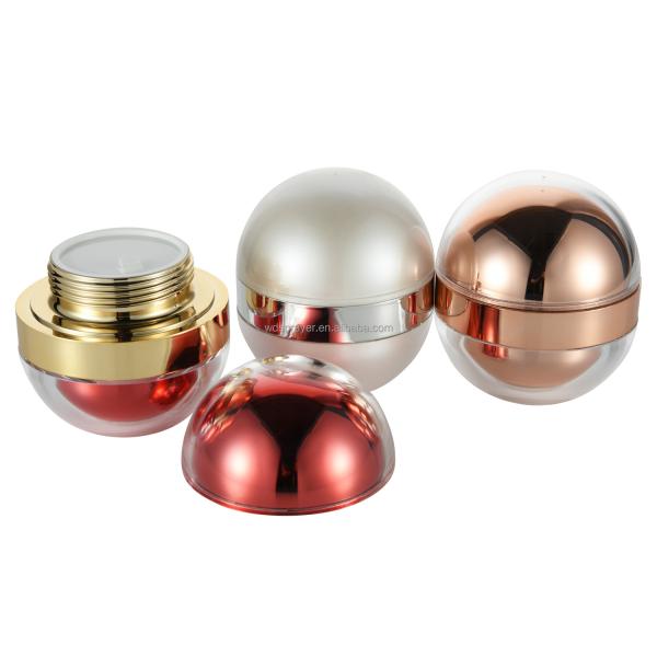 Quality Customizable 50g 20g Luxury Double Floor Acrylic Jar for Day Cream and Night for sale