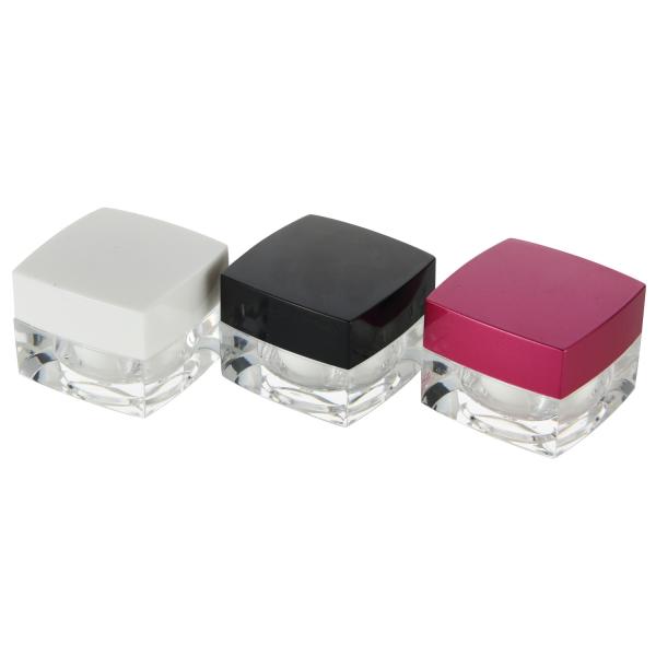 Quality Screen Printing 5g Empty Cosmetic Packaging Jar in Square Shape for Cosmetic for sale