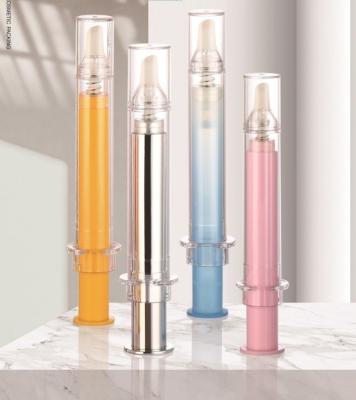 Cina 10 ml Capacità Stampa Siringa Bottiglia senza aria Bottiglia vuota Cosmetici/ Crema per occhi in vendita