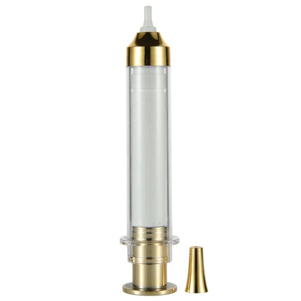 Quality Custom Empty Syringe Airless Bottle 5ml 10ml 15ml Cosmetic Syringe Packaging for sale
