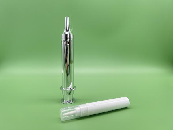 Quality Cosmetic Syringe 10ml Bottle Refillable Eye Cream Bottle Screen Printing for sale