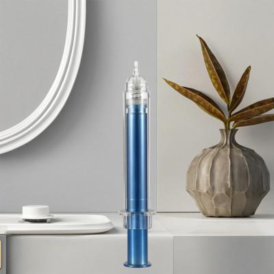 China 10ml 15ml 20ml PETG Airless Cosmetic Syringe Bottle for Eye Cream for sale