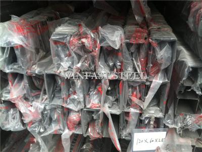 China 180# 360# 400# 600# Welded Stainless Steel Tubes / Square Metal Tubing for sale