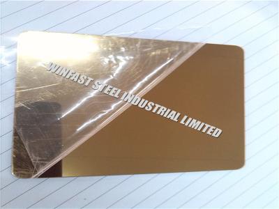 China Gold Colored Cold Rolled Stainless Steel Sheet / 316 Stainless Sheet Hairline for sale