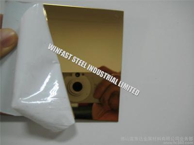 China 22 Ga Mirror Finish Stainless Steel Sheets 304 / CR Steel Sheet 4FT × 8FT for sale