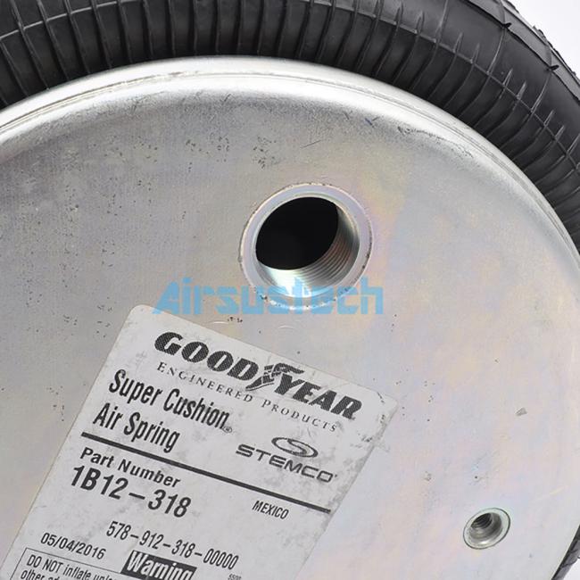 Goodyear 1b12-318 Convoluted Air Spring Replaces Contitech Fs330-11ci Pneumatic Actuator