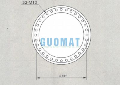 Chine W01-358-7304 Firestone 321 Type Industrial Air Spring Triple Convoluted à vendre