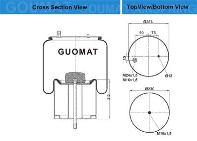 China Axle Contitech Air Spring 4912NP10 AIRTECH 135912 / 34912-10K For VOL-VO 20722412 for sale