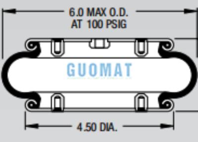 中国 ファイアストン スタイル 16 シングルコンボリュートエアショック W01-358-6996 天然ゴムエアスプリング 販売のため