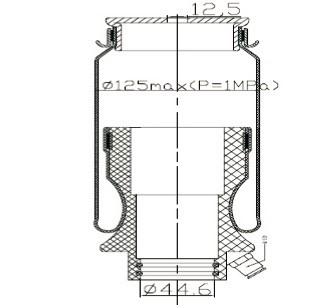 China Half Service 1381919 Rear and Front Cab Air Shock Absorber For SCANIA 4 SERIES for sale