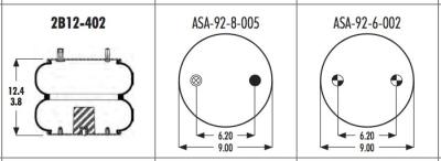 중국 굿이어 2B12-402 산업 공기 봄 578-92-3-310 내화 석재 W013587446 판매용