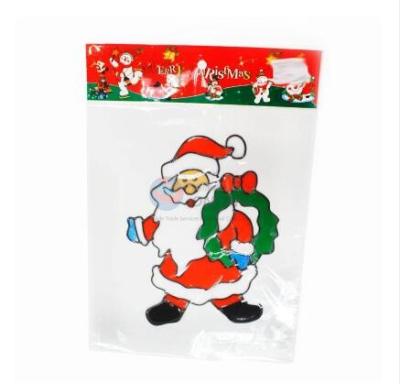 China Fashion Santa Claus Pattern Christmas Window Sticker for sale