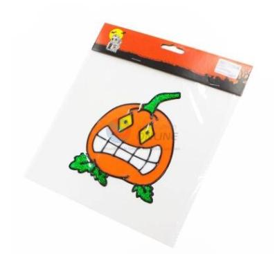 China Fashion Design Pumpkin Pattern Window Sticker Decorative Stickers for sale