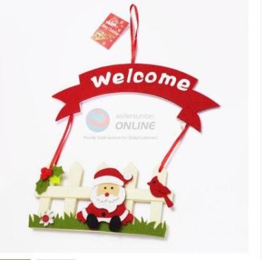 China High Quality Felt Welcome Sign Board for Christmas Decoration for sale