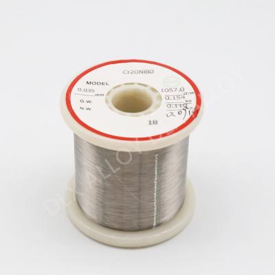 China Cr30Ni70 fio nícromo Estabilidade térmica excepcional para aquecimento industrial de longa duração à venda