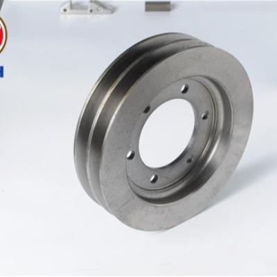 China QT450-10 CNC Machining Parts Cast Iron Weight Plate Forging Engine Pulley Block for sale