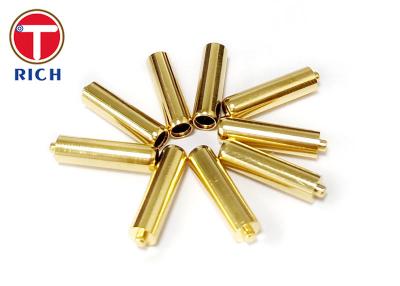 China Custom CNC Brass Parts Painting Copper Pin Crown Spring Connector for sale