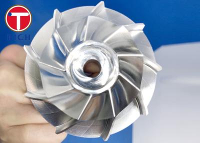 China Machining Parts CNC Five-Axis Finely Carved Aluminum Alloy Impeller Micro Parts for sale
