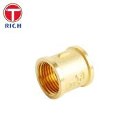 China Threaded Pipe Coupling CNC Brass Parts Direct Internal Thread Straight Through Hardware for sale