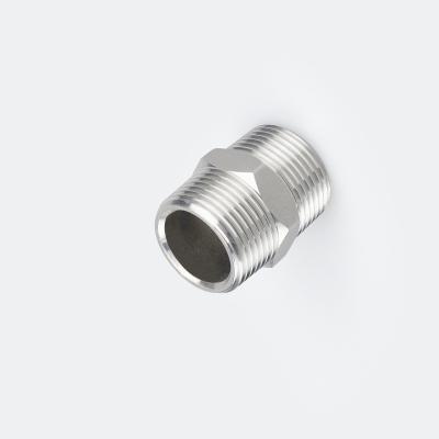 China Customized Threaded Pipe Union 304 Stainless Steel Water Pipe Joint Inner And Outer for sale