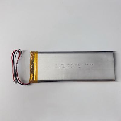 China 3.7V 5441113 Li Ion Polymer Battery 3000mah For Portable Devices With Easy Film Formation for sale