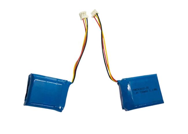 2S 7.4V Polymer Lithium Ion Battery Pack 782632 / 720mAh Li-polymer Battery Pack with MSDS