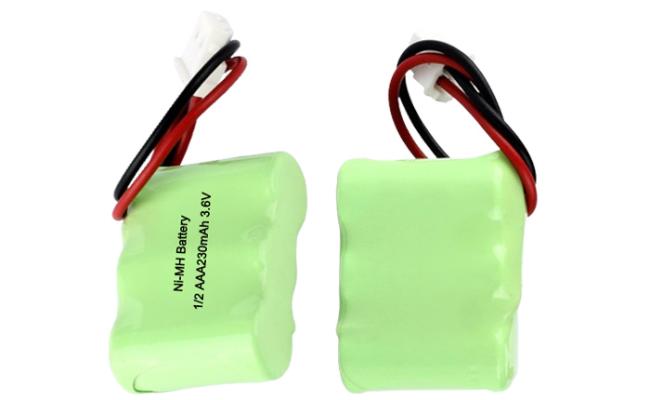 1/2AAA NiMH Rechargeable Battery Pack 3.6V 230mAh Column Rechargeable Battery for Courtyard Lamp