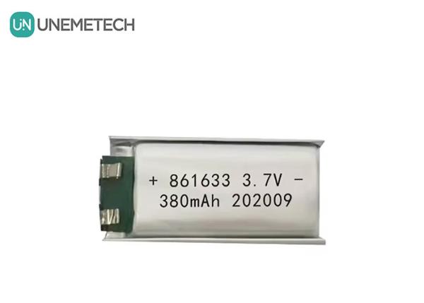 Quality 2C Charge 3A High Discharge Li Polymer Battery 3.7V 380mAh 861633 for sale