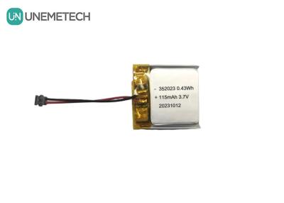 China Wholesale Rechargeable Lipo Batteries 352023 3.7V 115mAh Li-ion Polymer Battery for GPS Tracker for sale