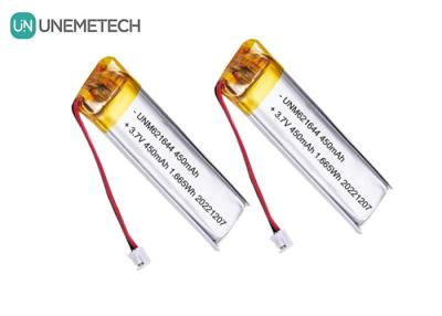 China UNEMETECH 3.7V 450mAh Customized Lipo Rechargeable Battery 621644 for Electronic Pen for sale