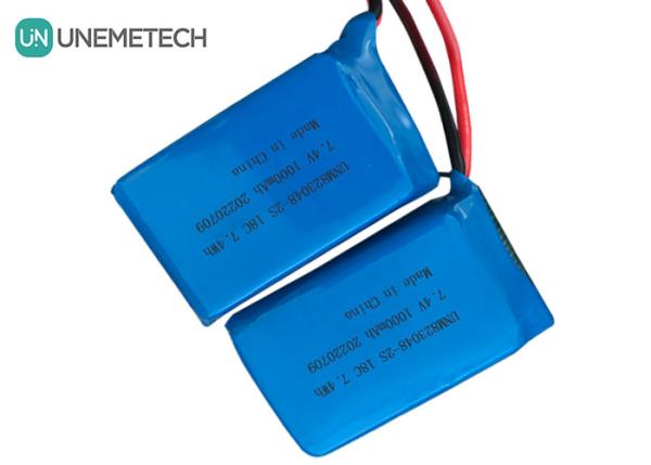 Quality 2S High Discharge Rate LiPo Battery / 18C Lithium Polymer Battery 7.4v 1000mah for sale