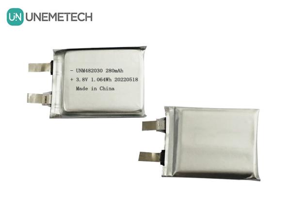 Quality 3.8V 280mAh Lipo Battery 482030 4.35V High Voltage Li-ion Polymer Battery CE for sale