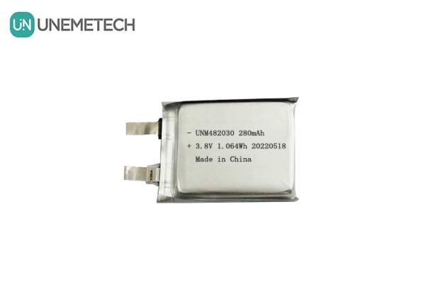 Quality 3.8V 280mAh Lipo Battery 482030 4.35V High Voltage Li-ion Polymer Battery CE Approved for sale