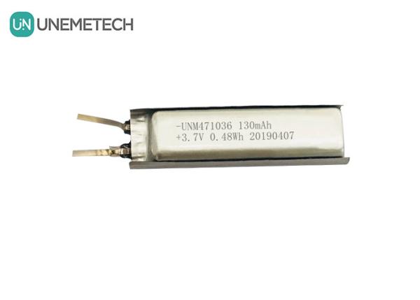 Quality 3.7 Lithium ion Polymer Battery / IEC62133 Approved 471036 130mAh Lithium for sale