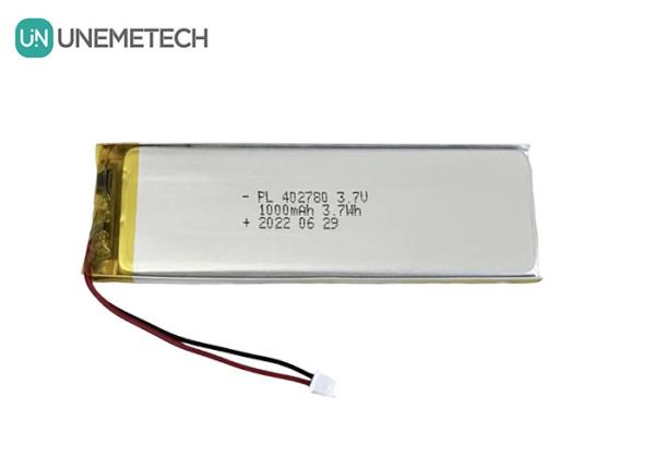 Quality Charging Box Lithium Polymer Battery 1000mah 3.7V Rechargeable Li-Polymer for sale