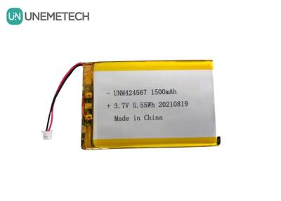 China 424567 Rechargeable Li-po Battery 3.7V 1500mah Lipo Battery For Auto-ID Smart Card Reader for sale