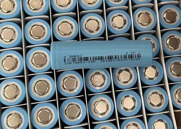 Quality 2500mAh 3.7V Max 6A Continuous Charge Cylindrical Lithium Ion Battery 18650 for sale